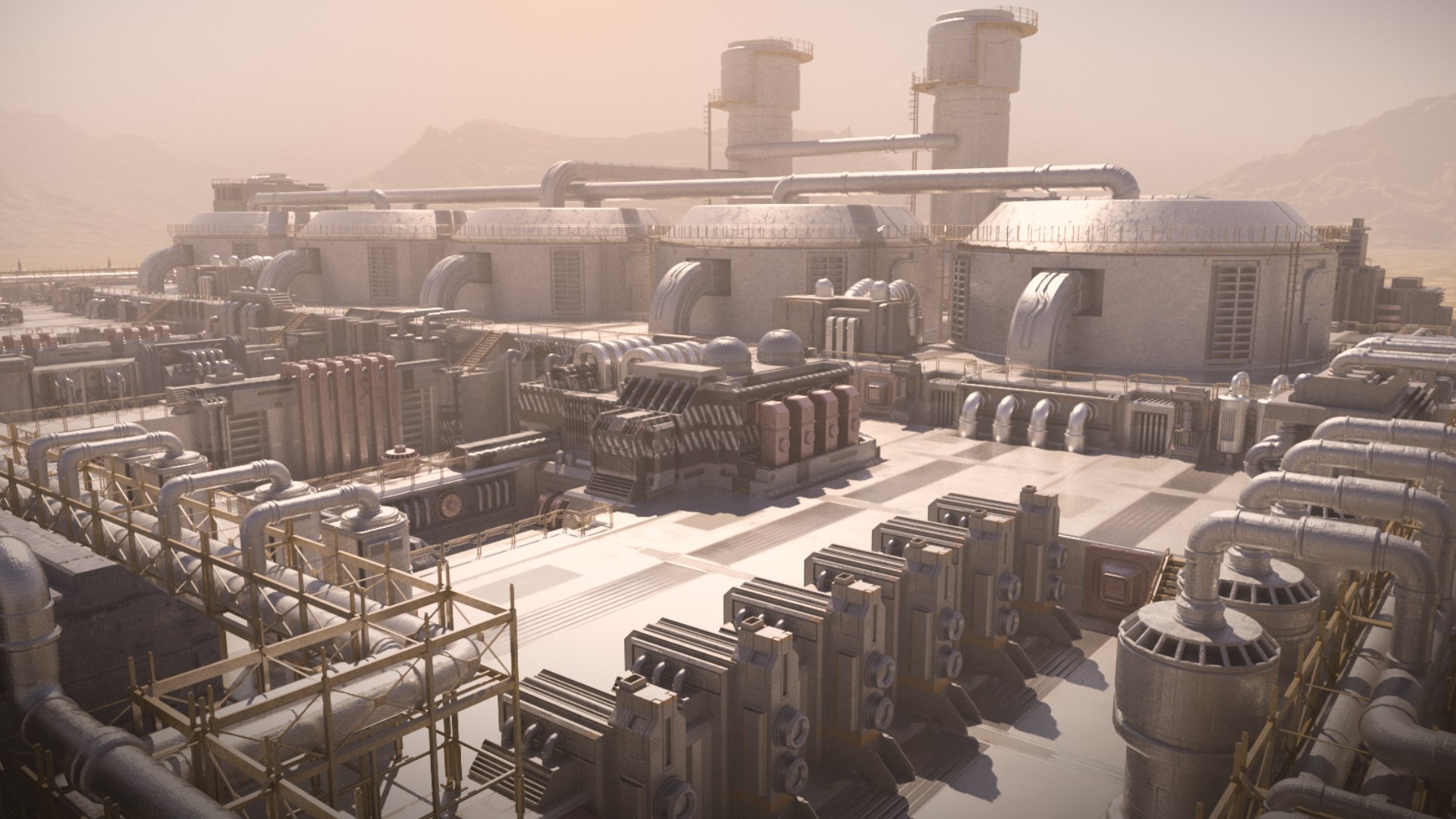 3D Sci-fi Factory 3 - TurboSquid 2403612