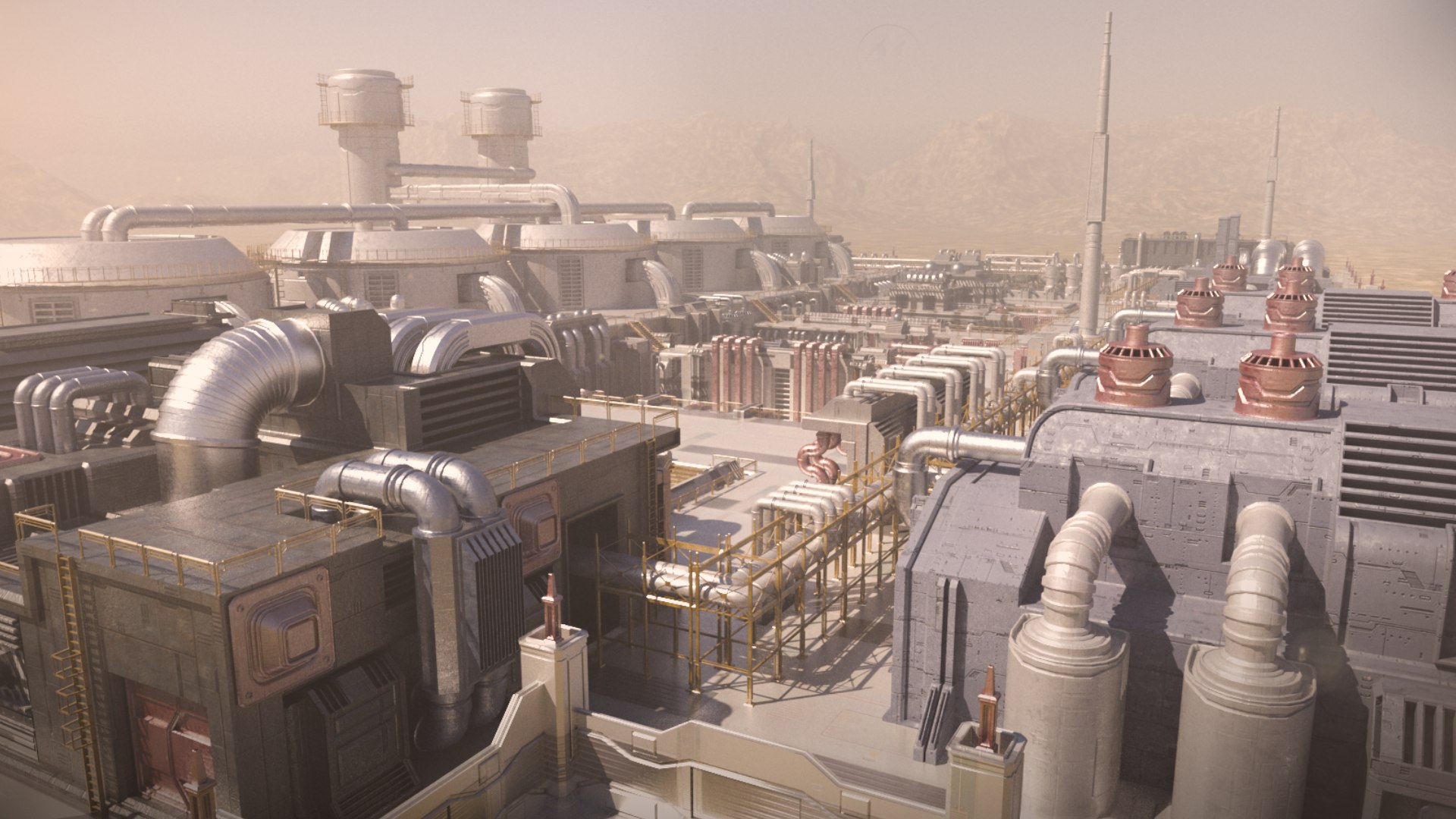 3D Sci-fi Factory 3 - TurboSquid 2403612