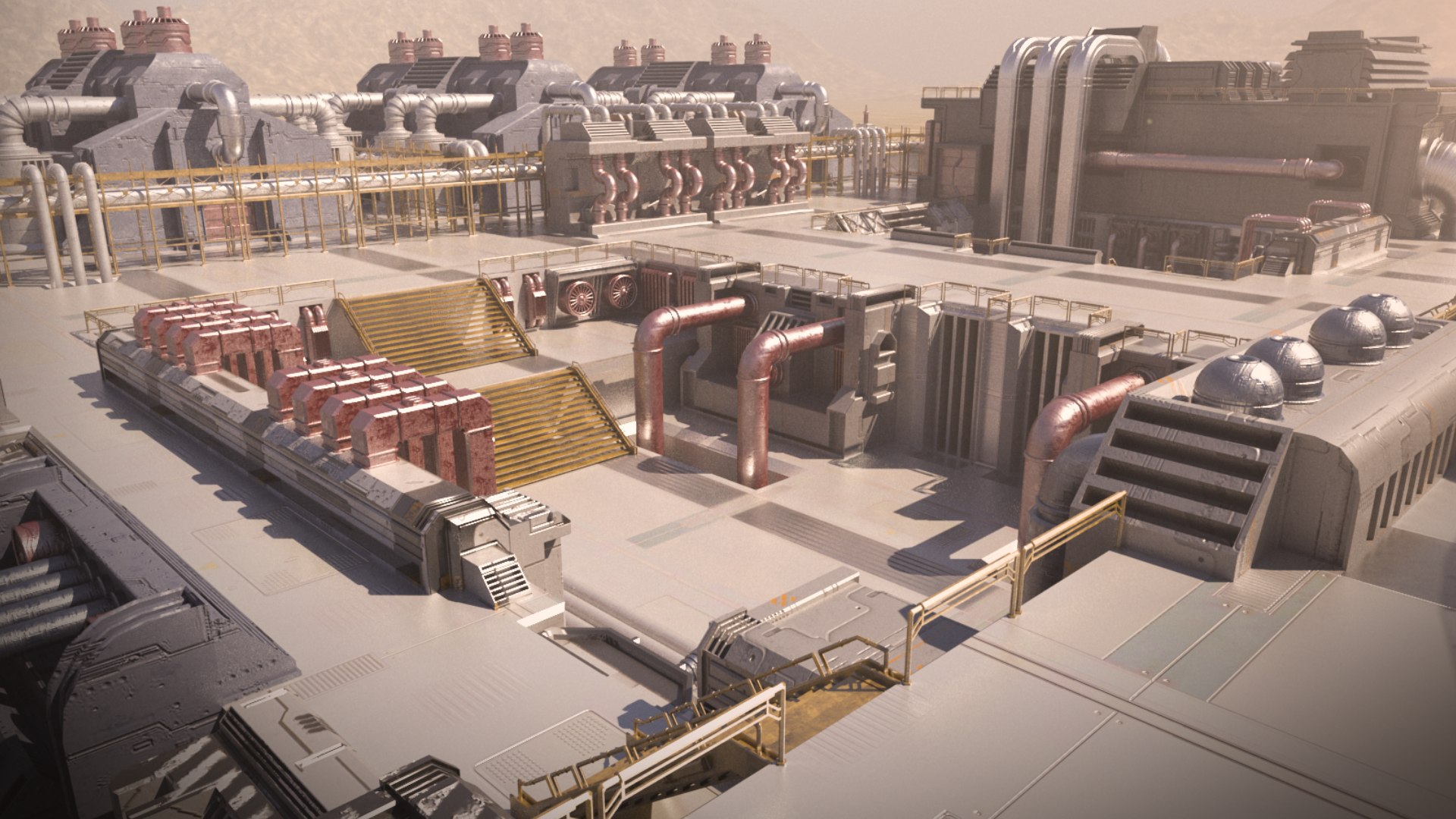 3D Sci-fi Factory 3 - TurboSquid 2403612