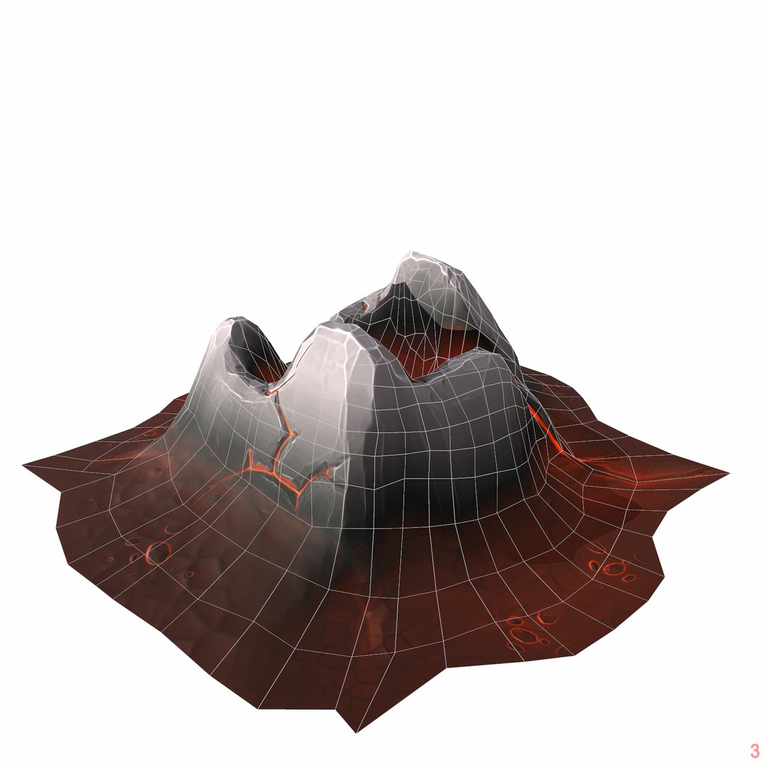 Stylized Mountain 3D Model - TurboSquid 1545184