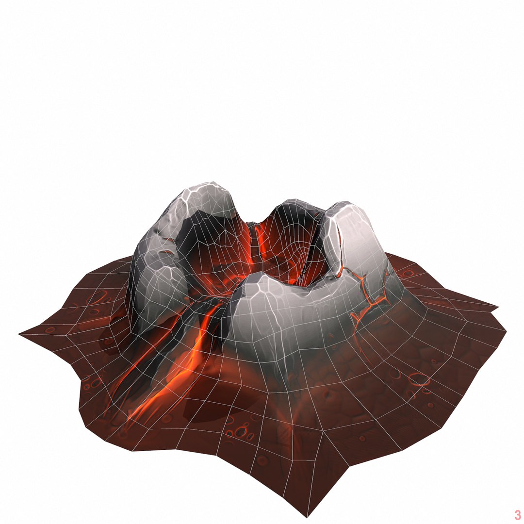 Stylized mountain 3D model - TurboSquid 1545184