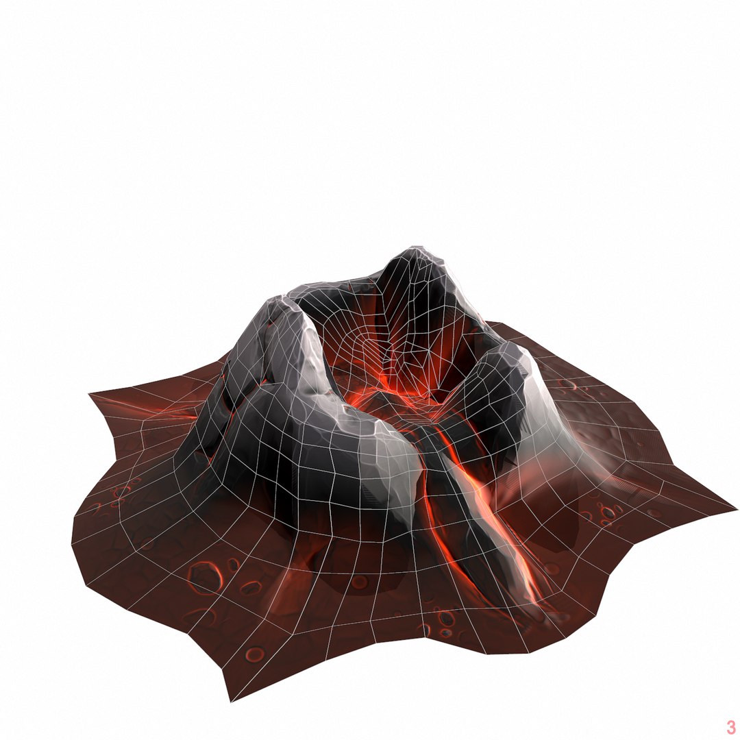 Stylized mountain 3D model - TurboSquid 1545184