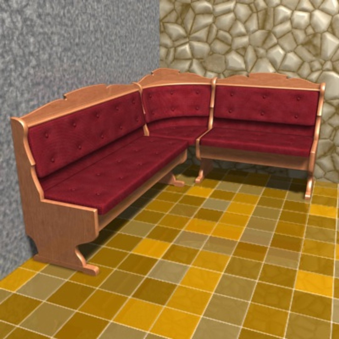 3d Model Angular Sofa