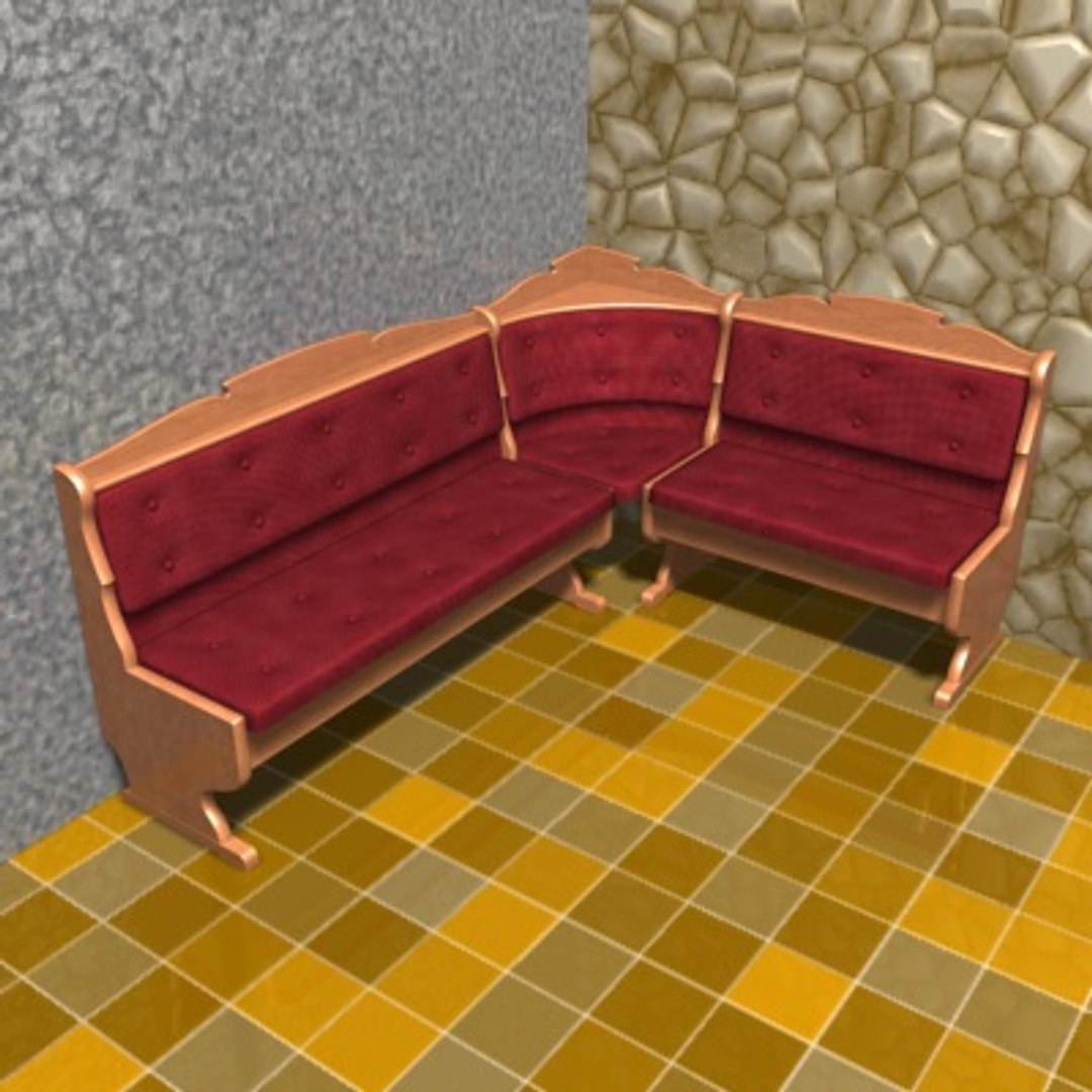 3d Model Angular Sofa