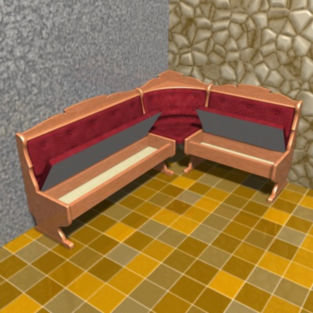 3d Model Angular Sofa