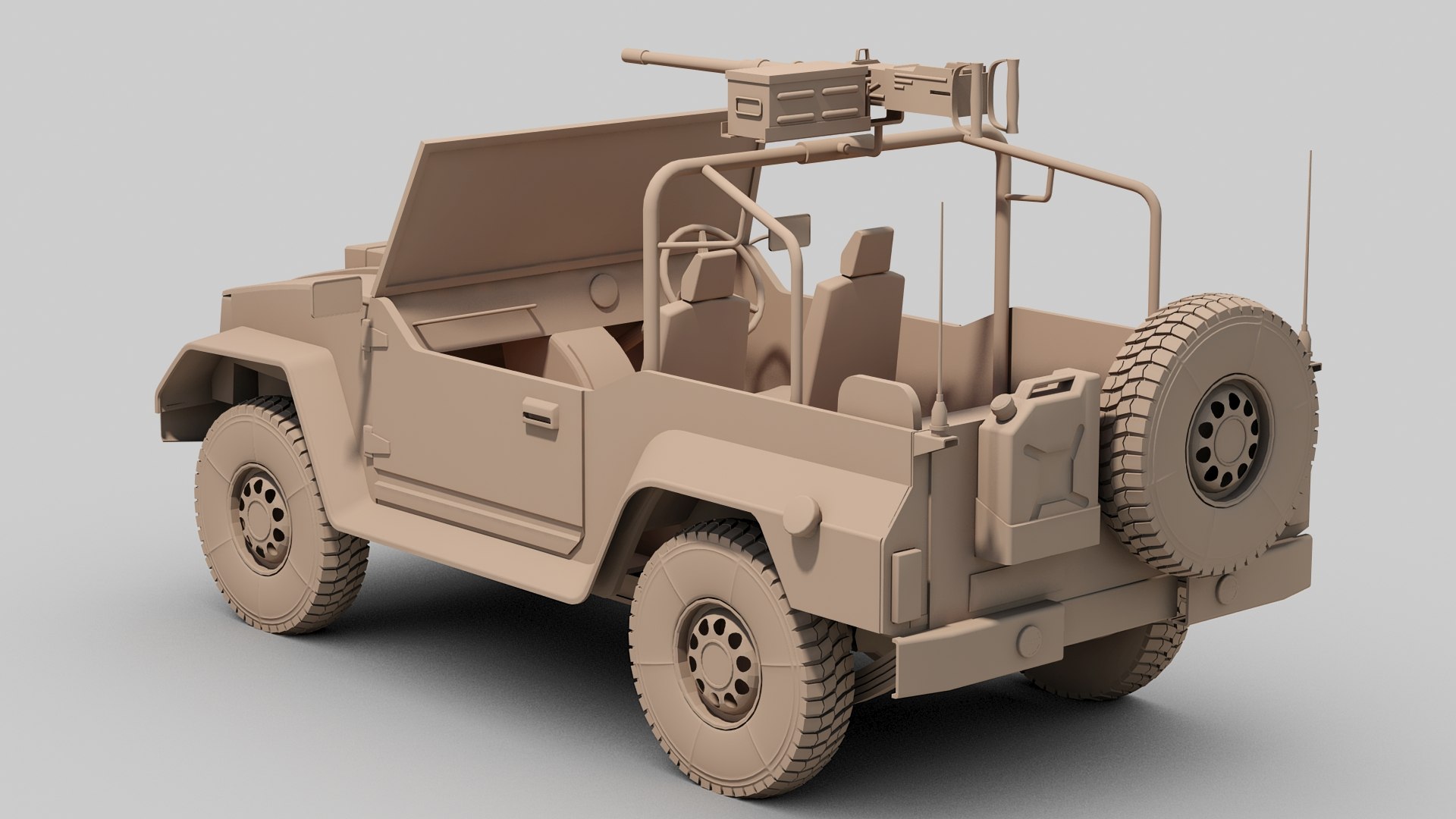 Modern Military Jeep 3D Model - TurboSquid 1694565