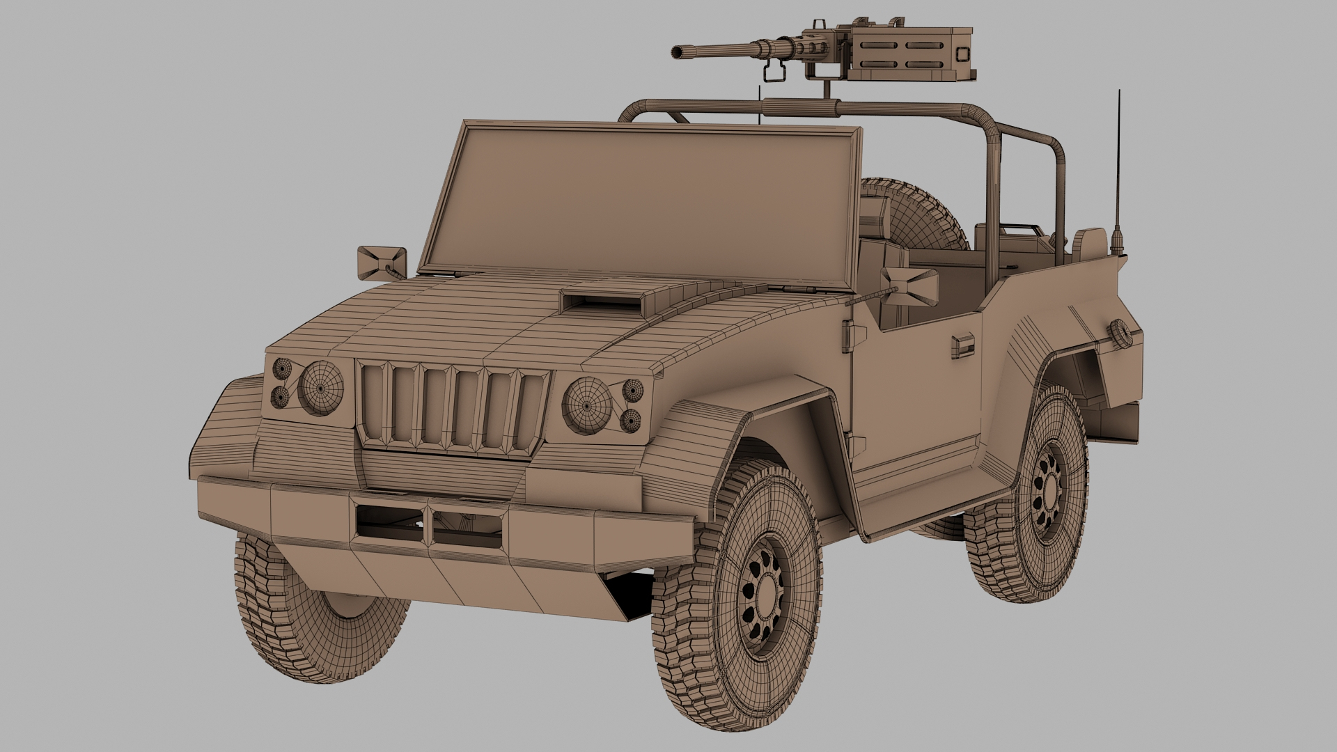 Modern military jeep 3D model - TurboSquid 1694565