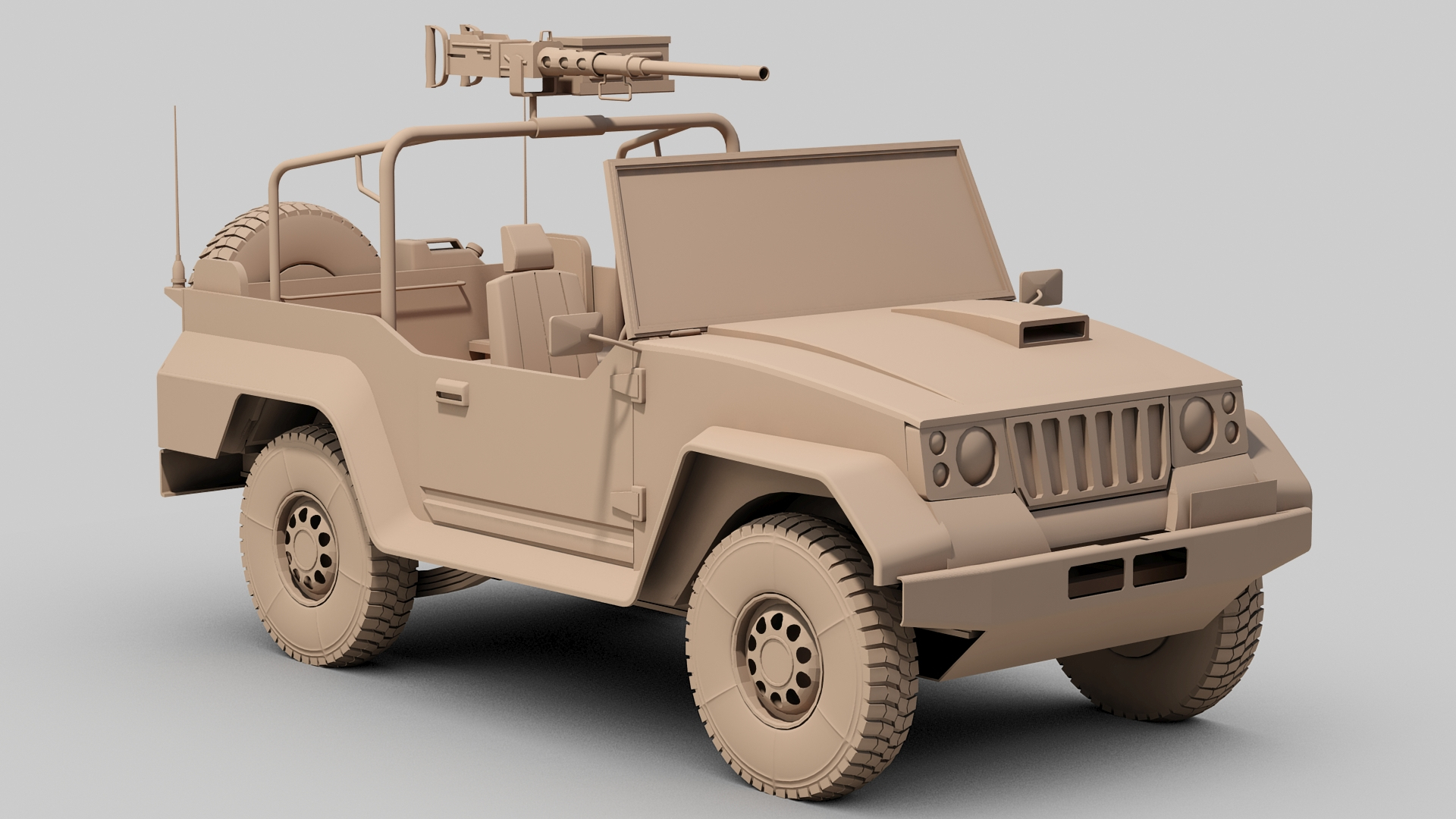 Modern military jeep 3D model - TurboSquid 1694565
