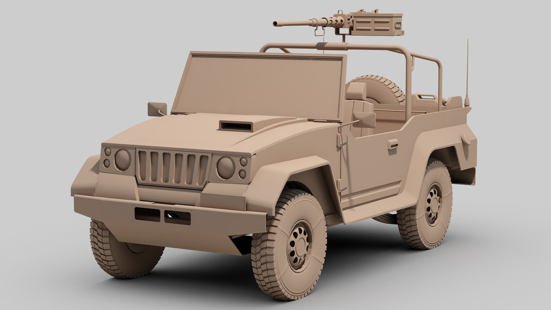 Modern Military Jeep 3D Model - TurboSquid 1694565