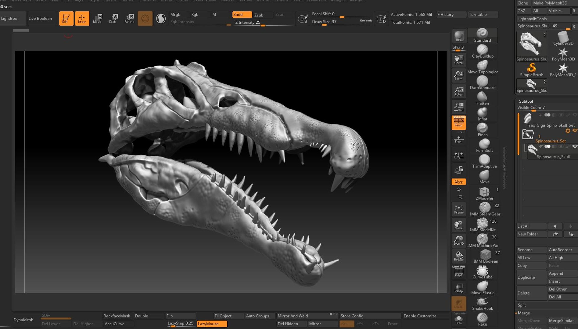 3D Model Spinosaurus Skull Set - TurboSquid 1714701