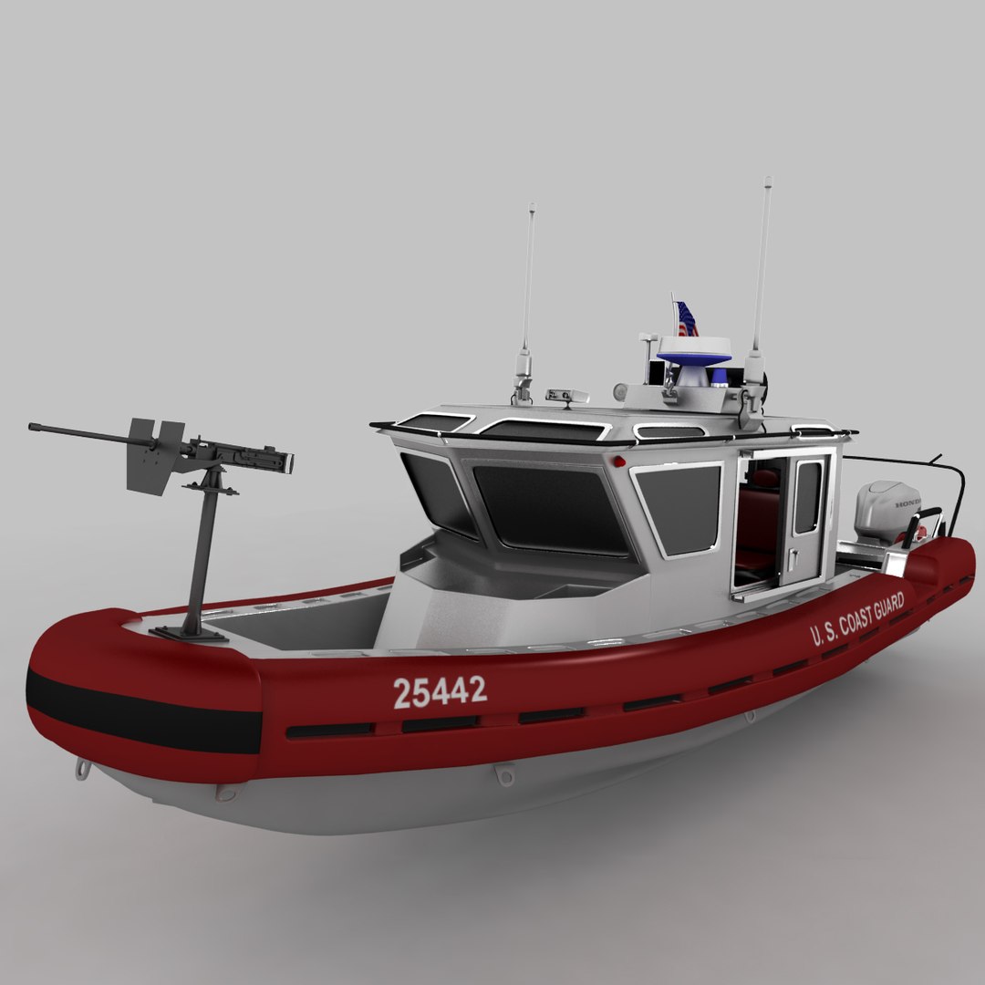 3d Model Coast Guard Watercraft Boat
