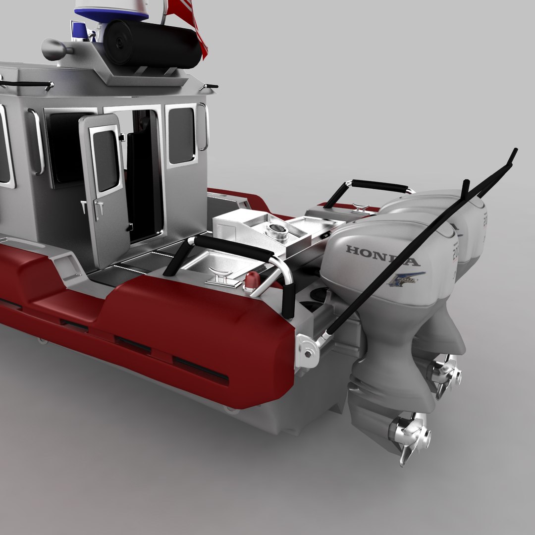 3d Model Coast Guard Watercraft Boat