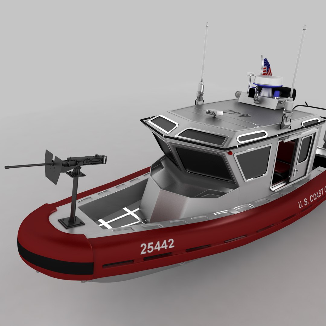 3d Model Coast Guard Watercraft Boat