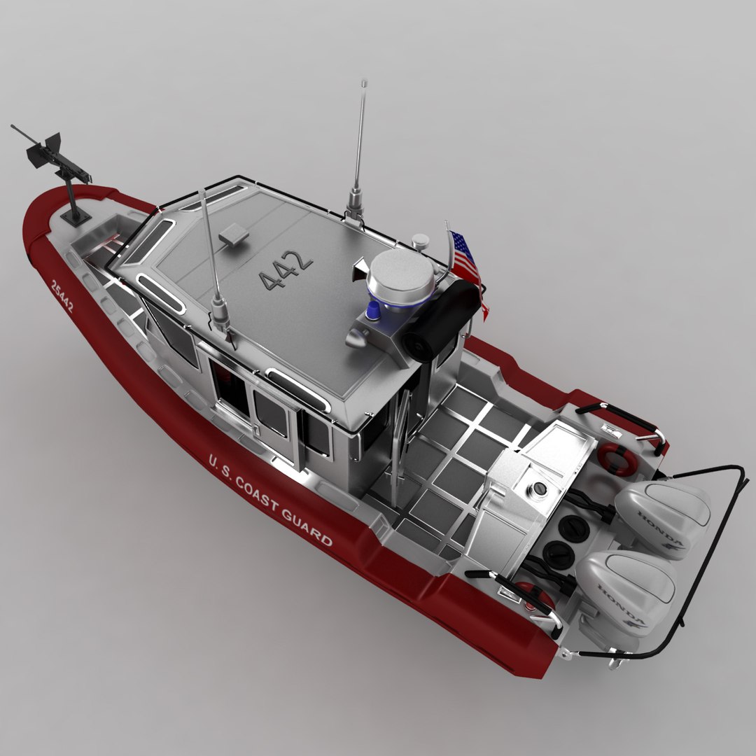 3d Model Coast Guard Watercraft Boat