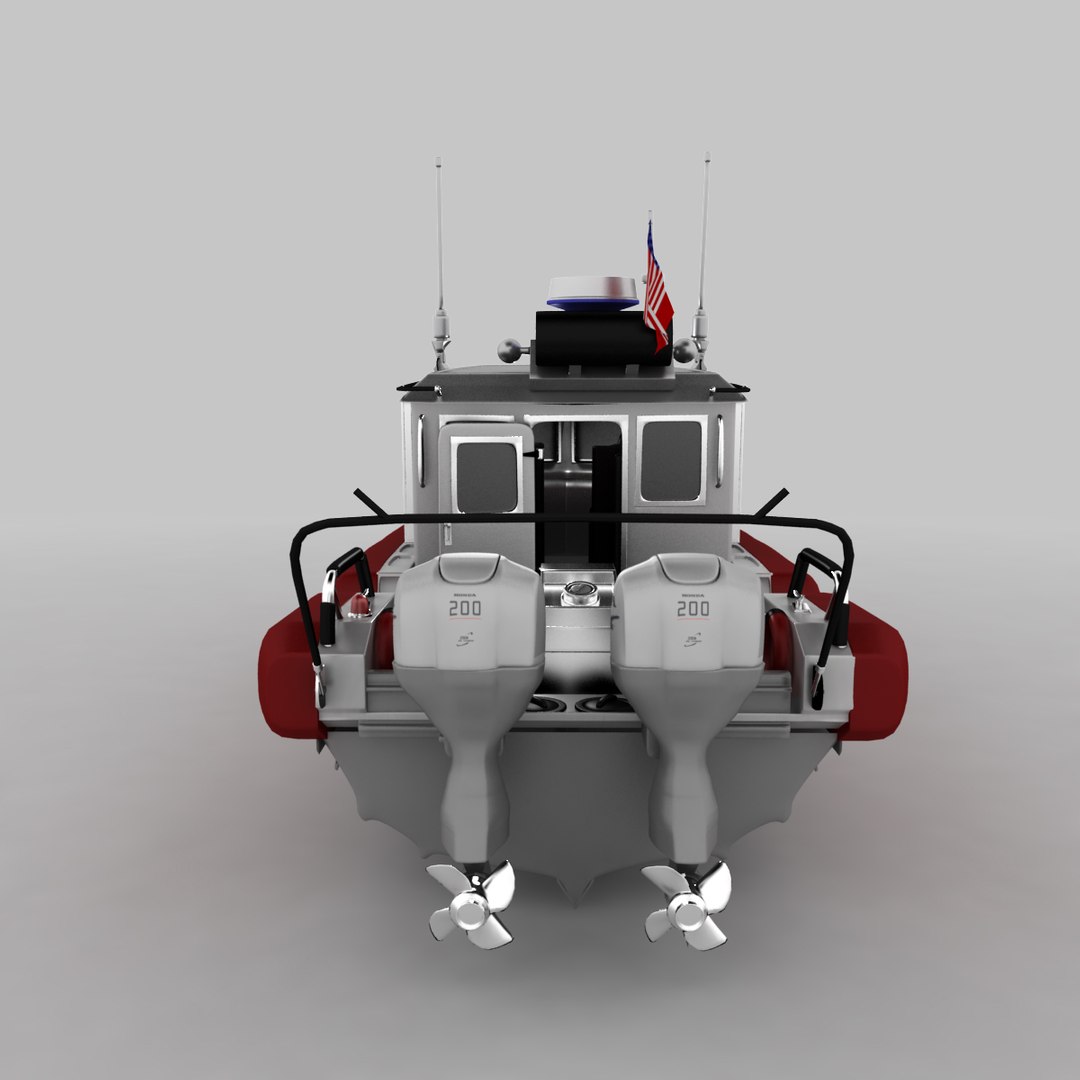3d Model Coast Guard Watercraft Boat