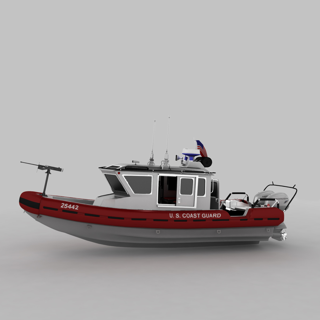 3d Model Coast Guard Watercraft Boat