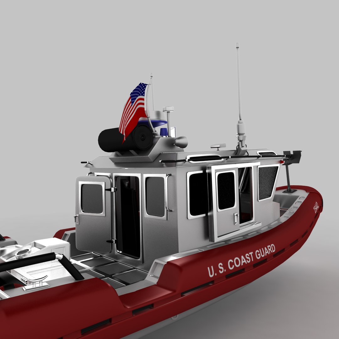 3d Model Coast Guard Watercraft Boat
