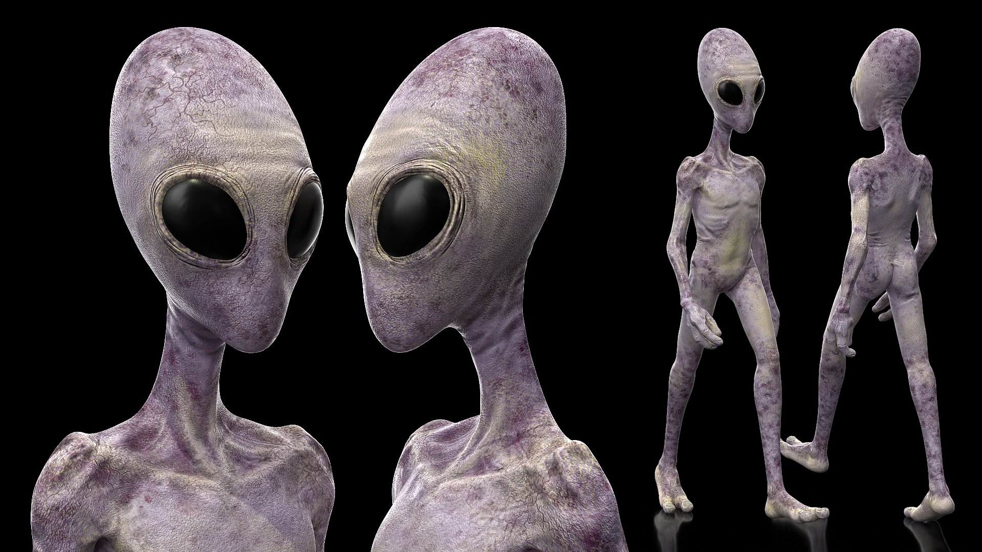 Humanoid Alien Walking Pose 3D Model - TurboSquid 1657684