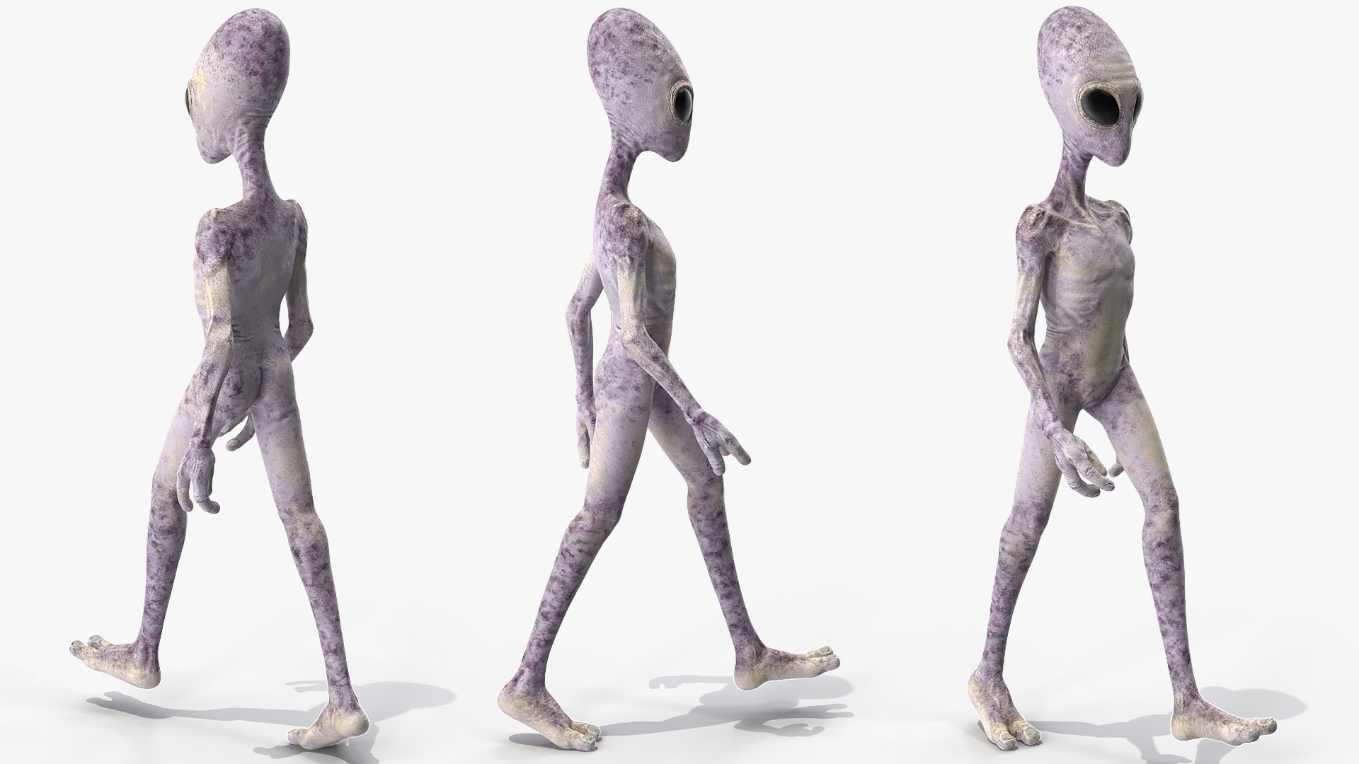 Humanoid Alien Walking Pose 3D Model - TurboSquid 1657684
