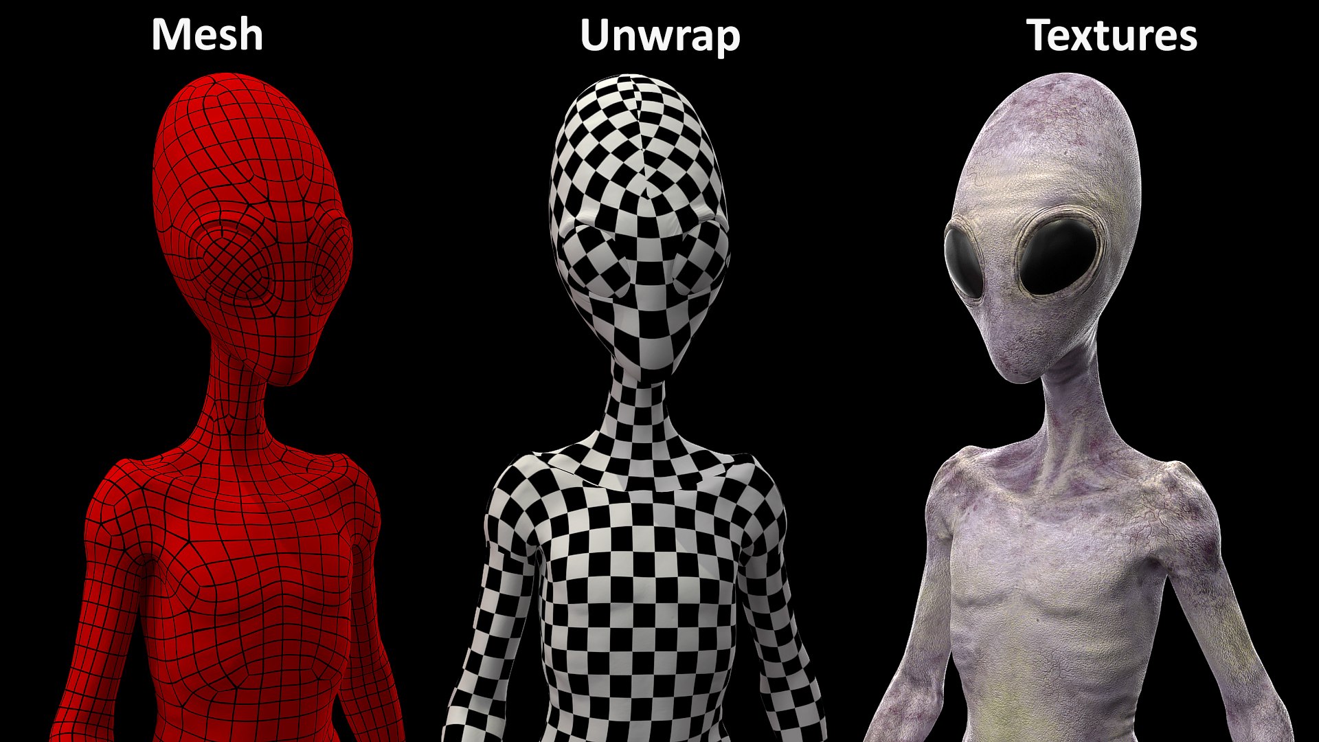 Humanoid Alien Walking Pose 3D Model - TurboSquid 1657684