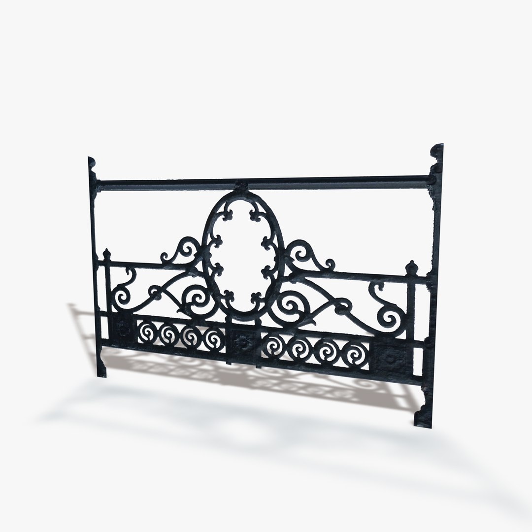 seamless railing 3d model