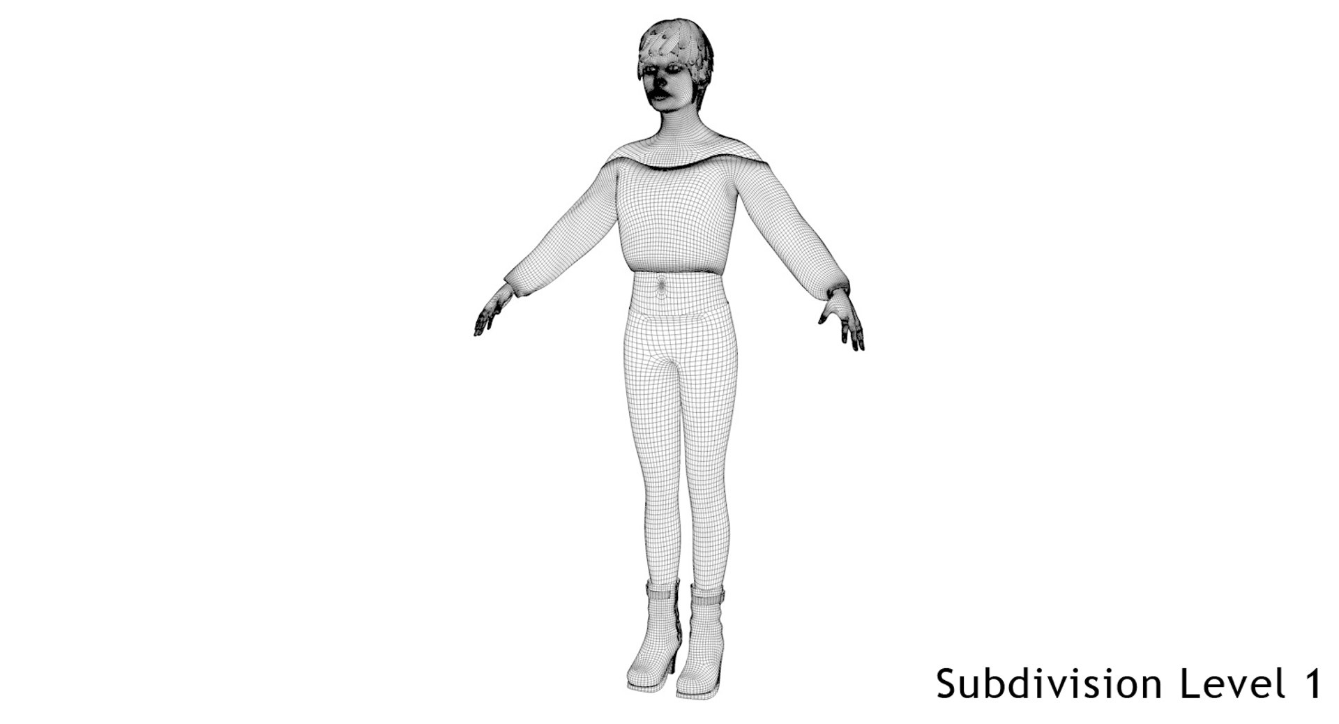 female rigged 3d c4d