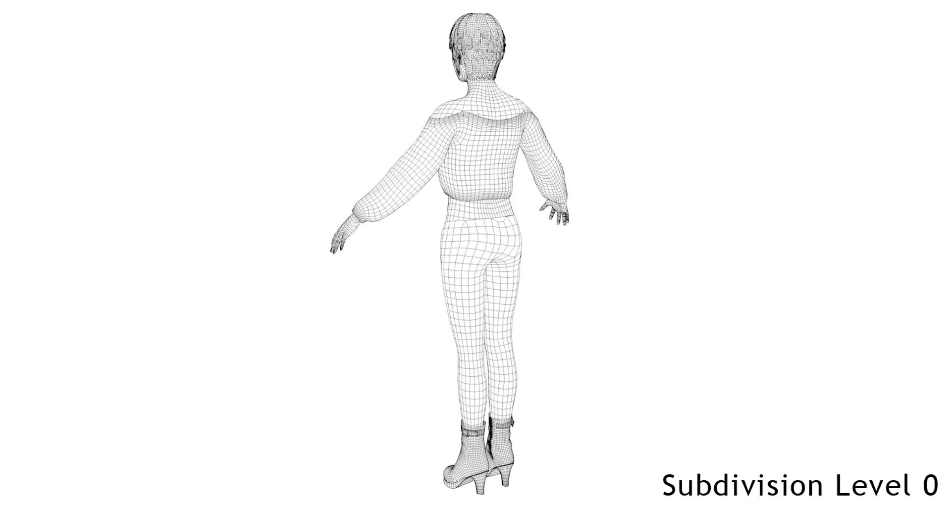 female rigged 3d c4d