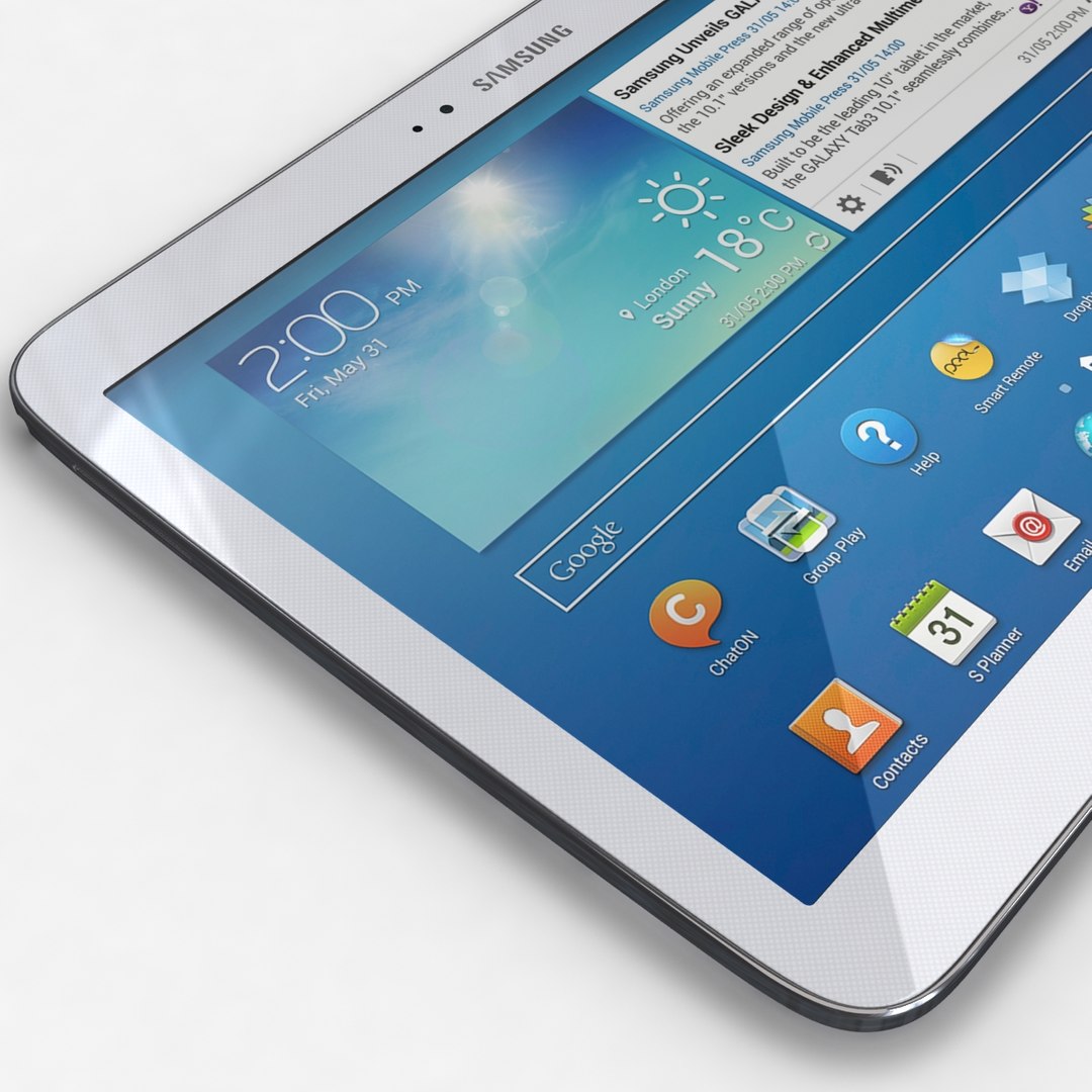 samsung galaxy tab 3 3d model