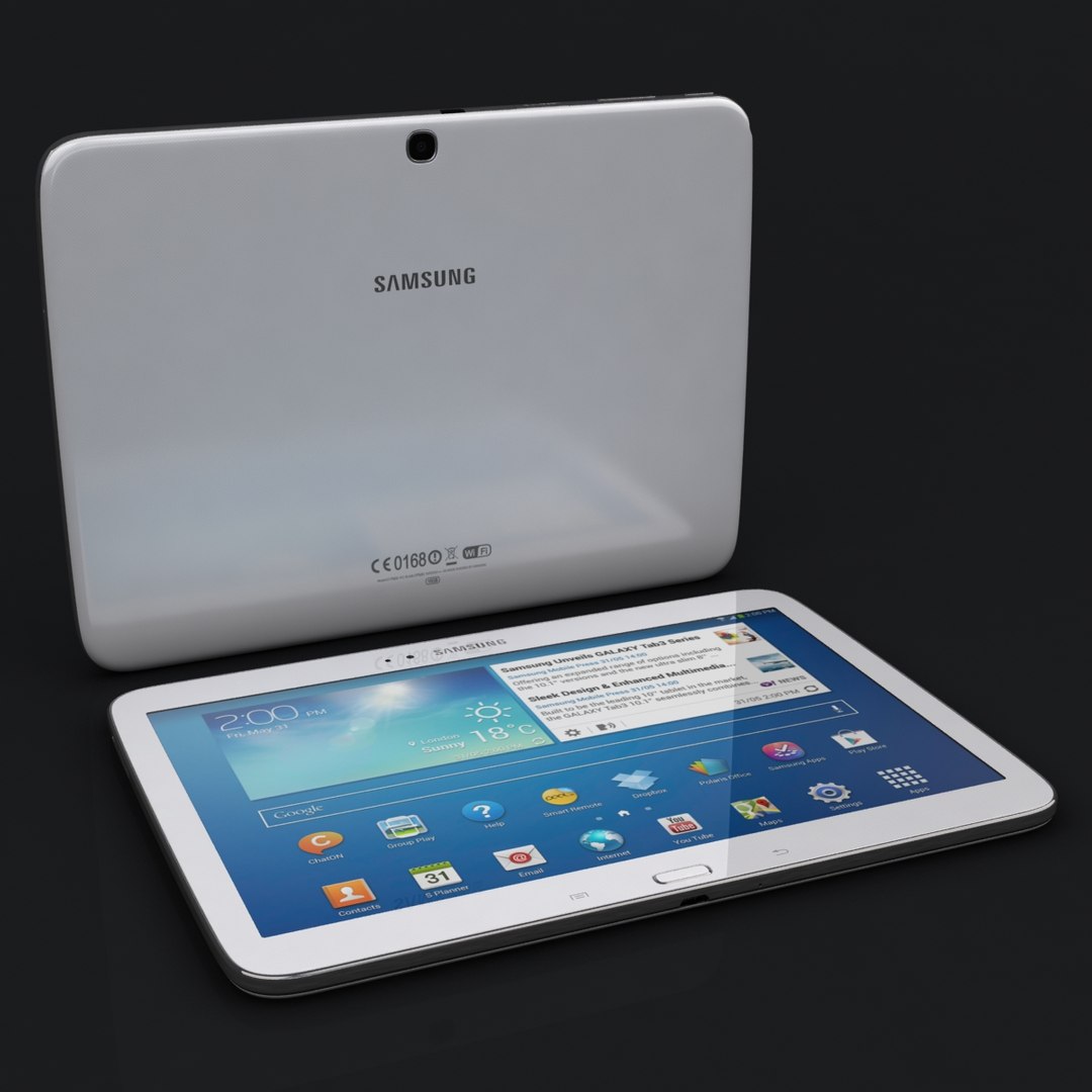 samsung galaxy tab 3 3d model