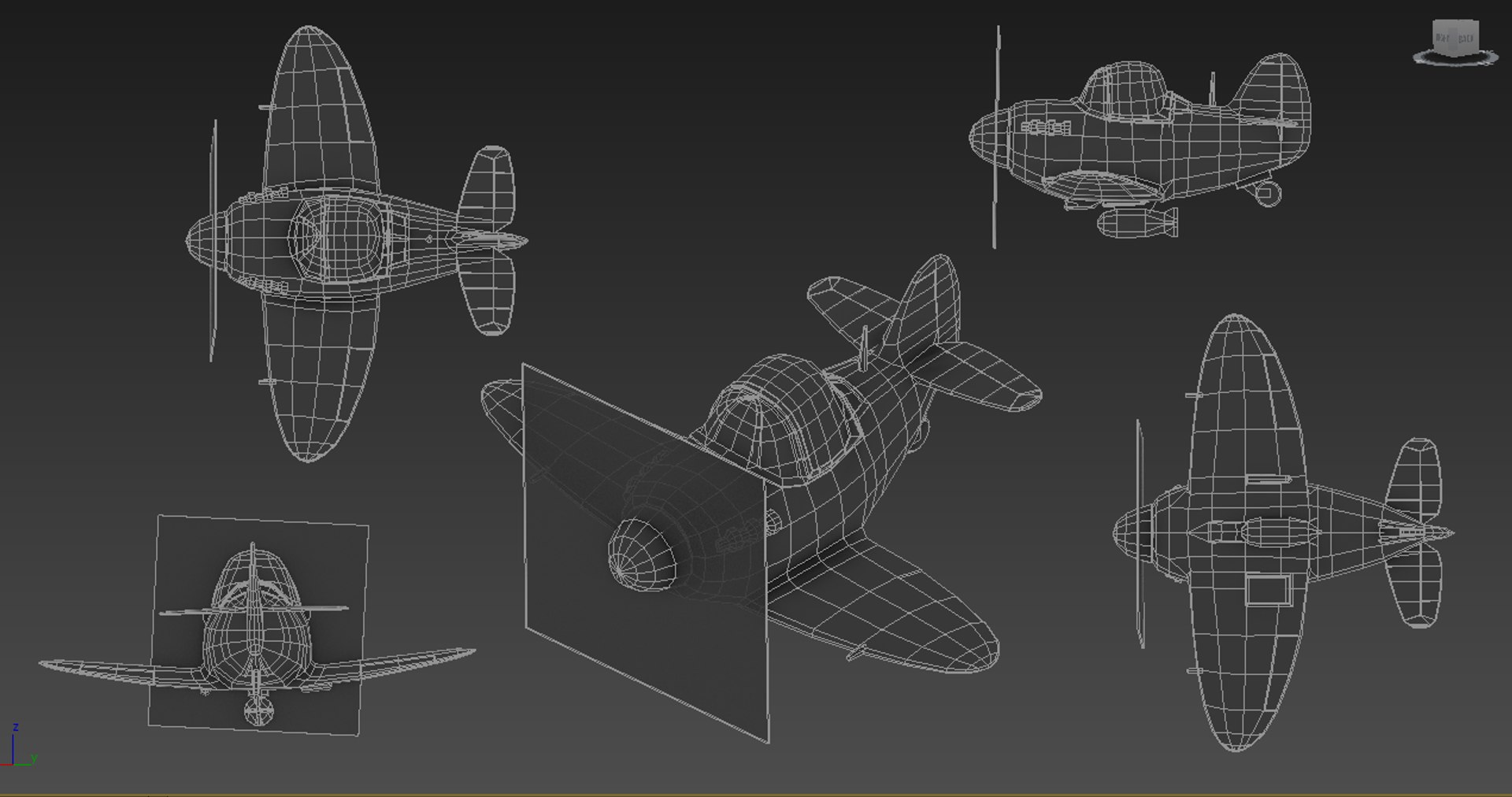 Plane Pbr Spitfire 3D Model - TurboSquid 1502413