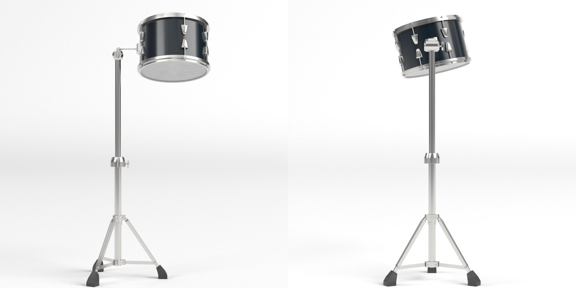 3D Rack Tom Drum Mounted To A Stand Model - TurboSquid 2023196