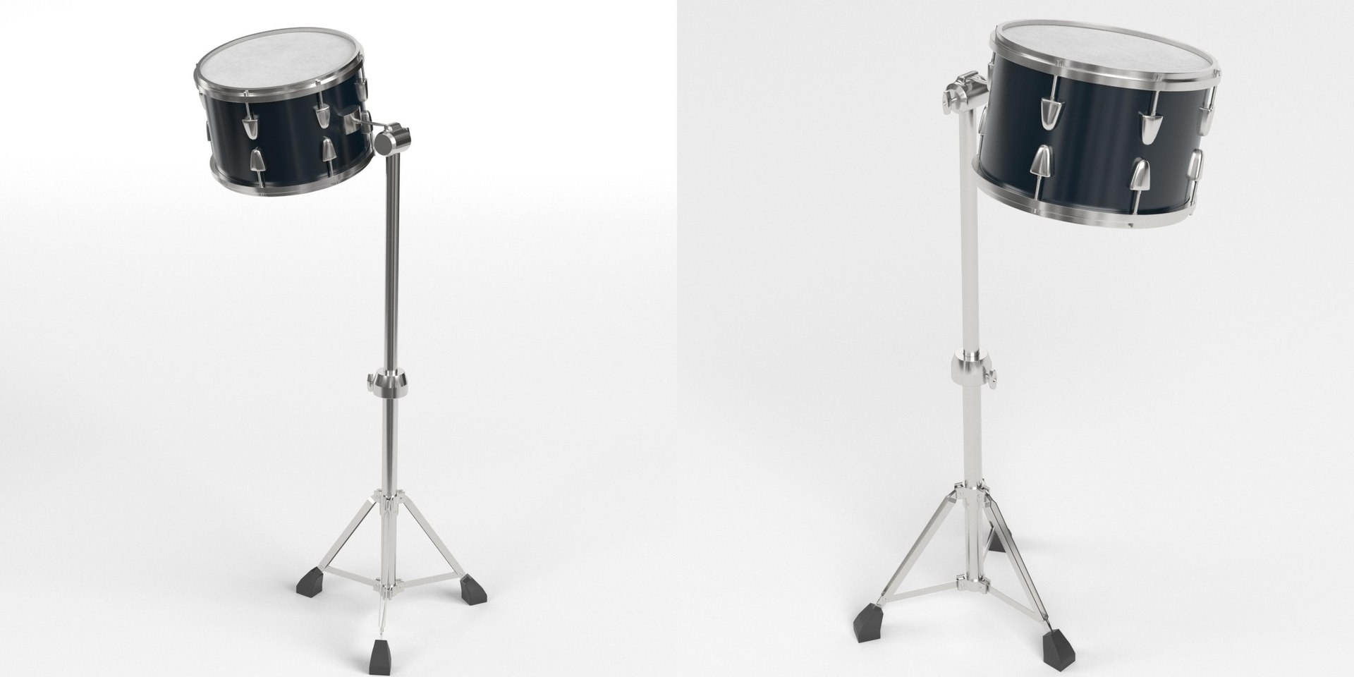 3D Rack Tom Drum Mounted To A Stand Model - TurboSquid 2023196