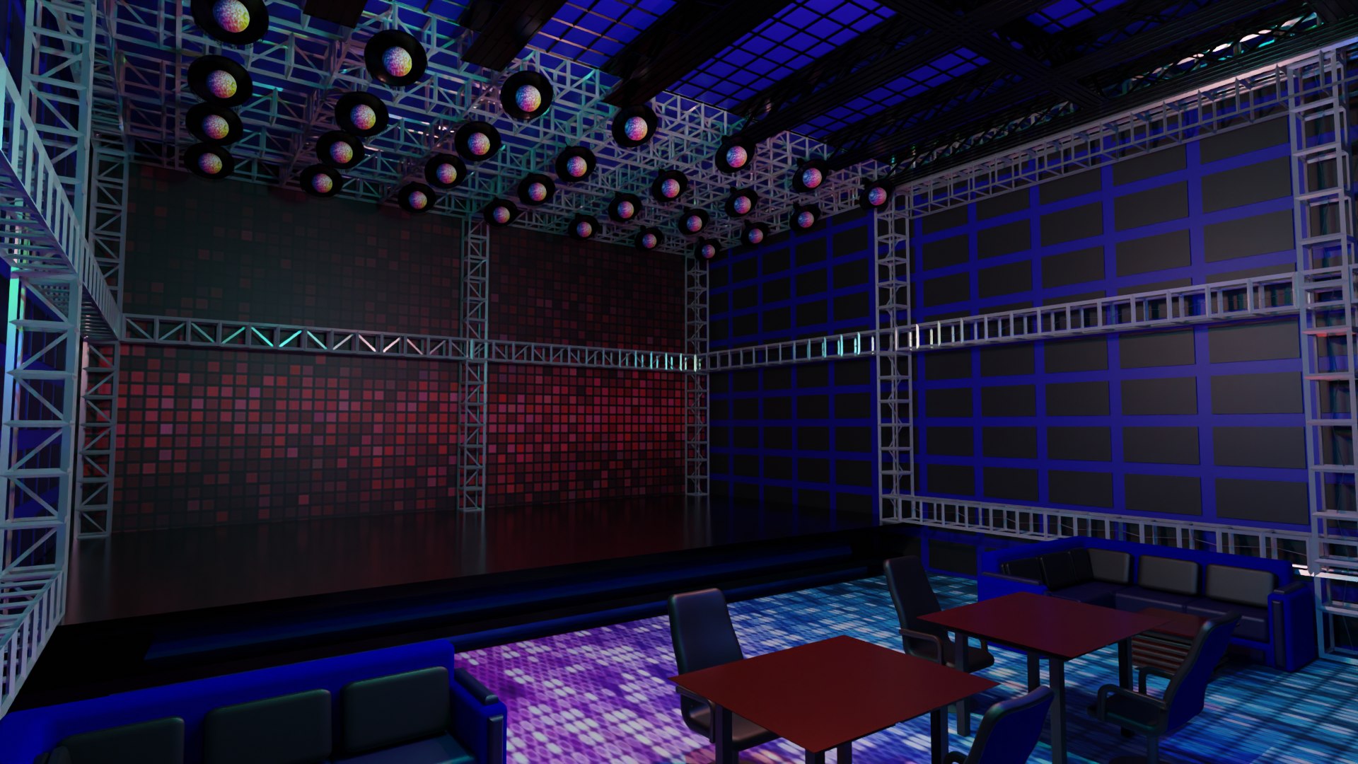 Nightclub Disco interior 3D model - TurboSquid 2161382