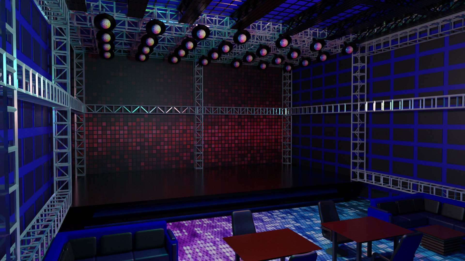 Nightclub Disco interior 3D model - TurboSquid 2161382