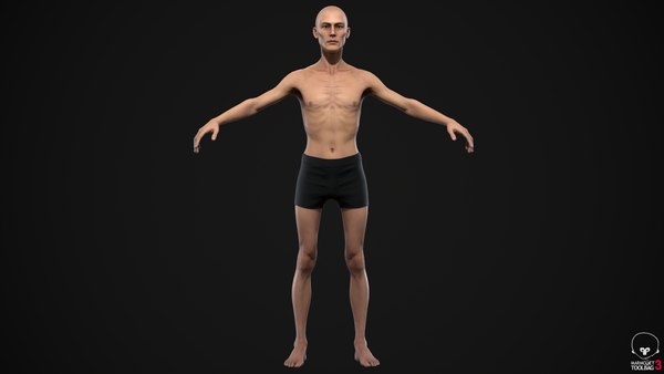 3D Skinny Man model - TurboSquid 1752276