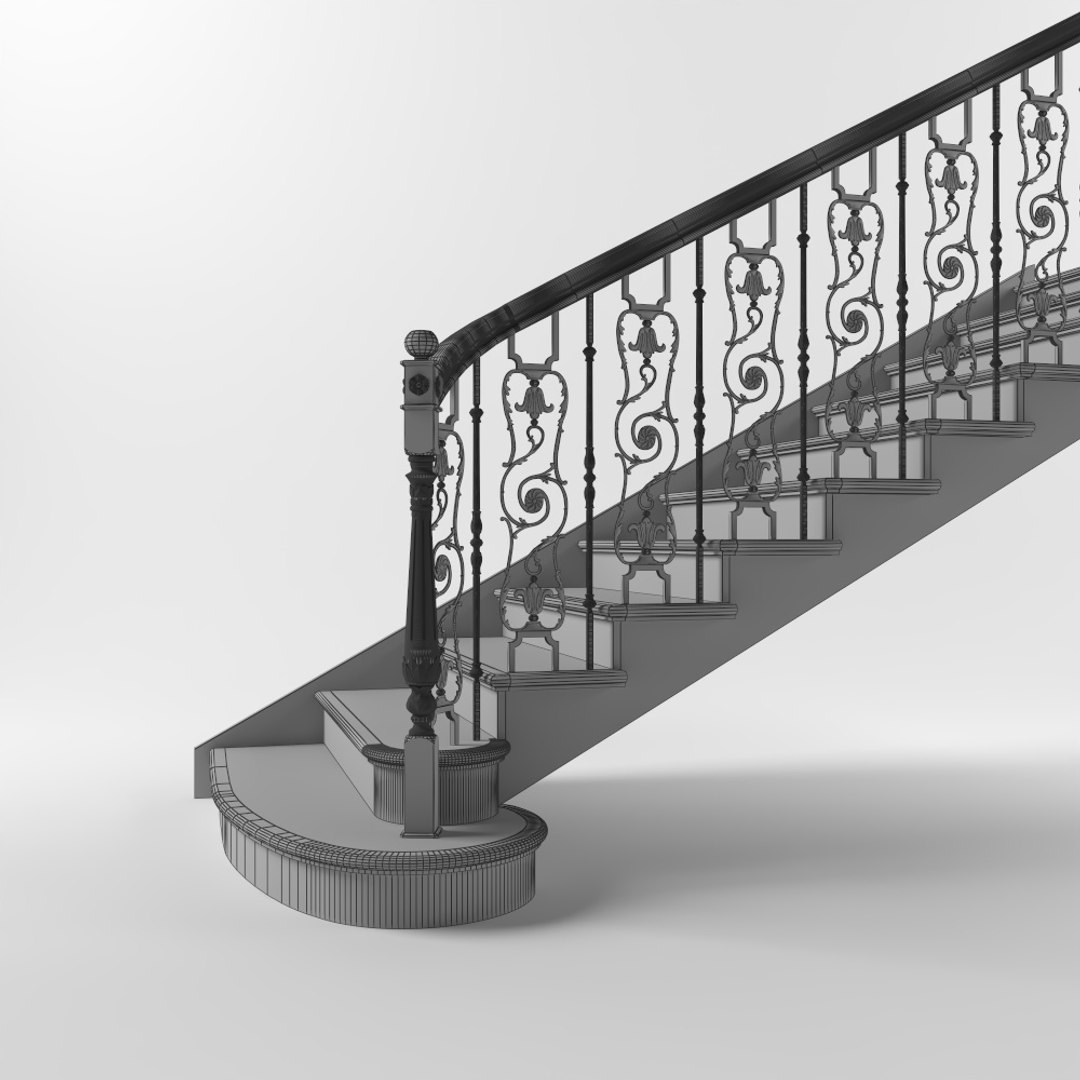 3D Interior Stairs Model - TurboSquid 1266931