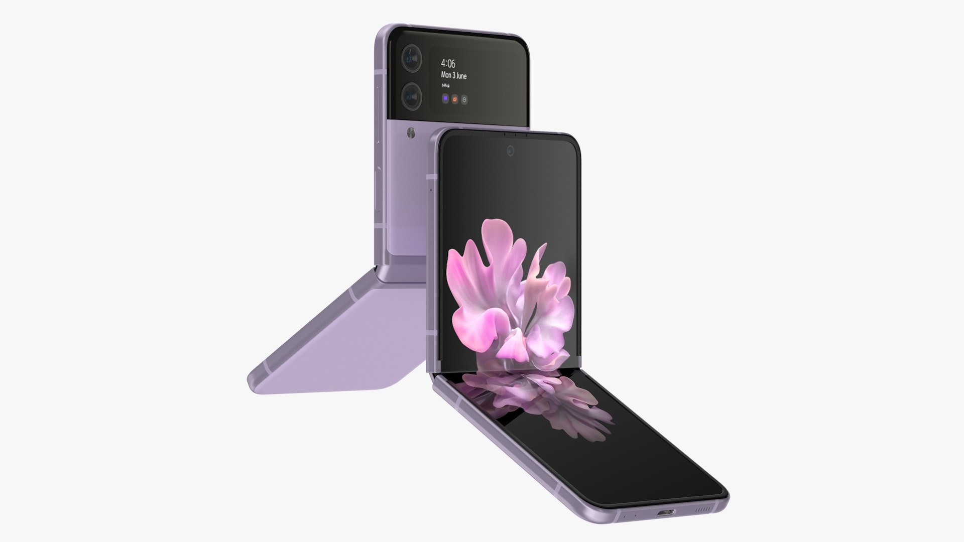 Samsung Galaxy Z Flip 3 Lavender 3D - TurboSquid 1772888