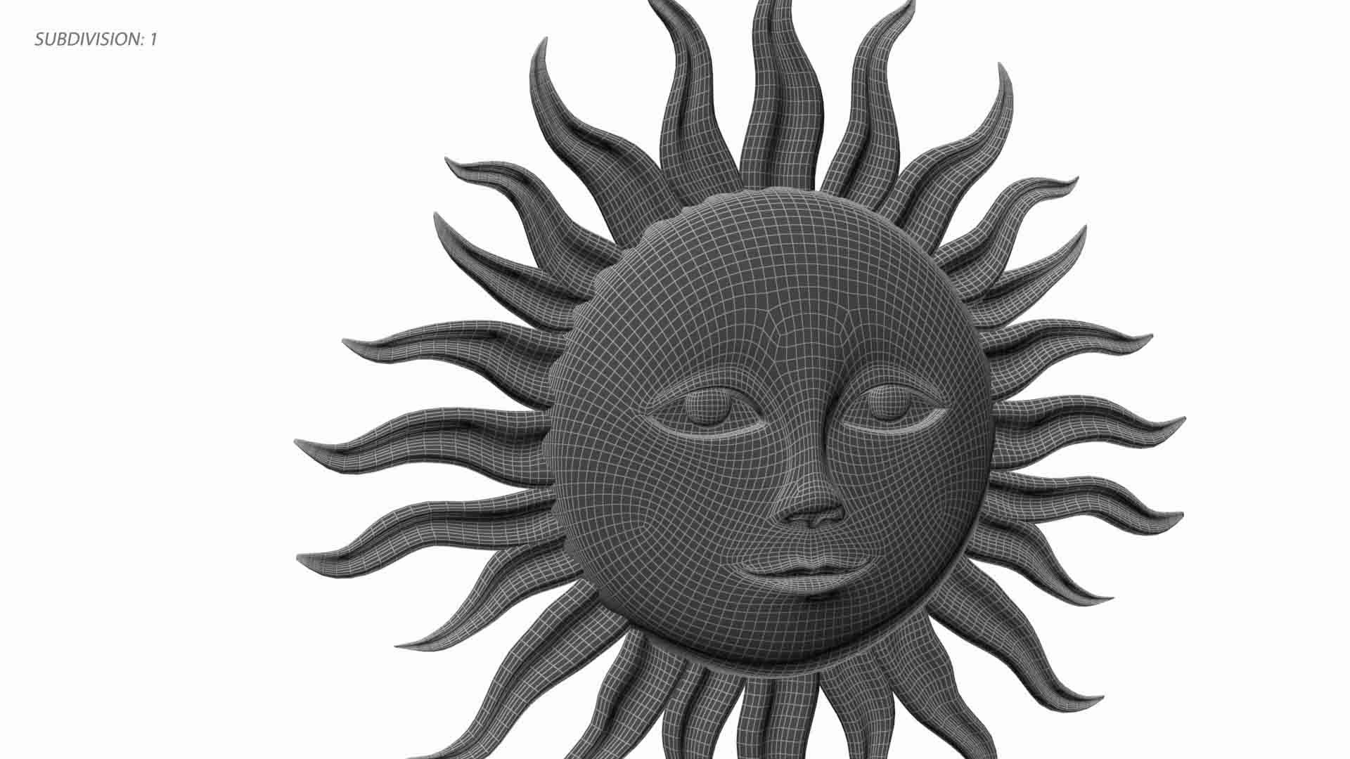 Sun Face Model - TurboSquid 2235488