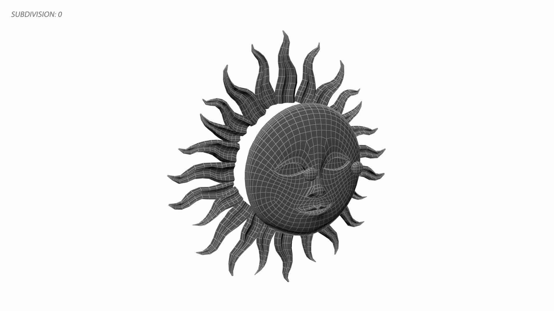 Sun Face Model - TurboSquid 2235488