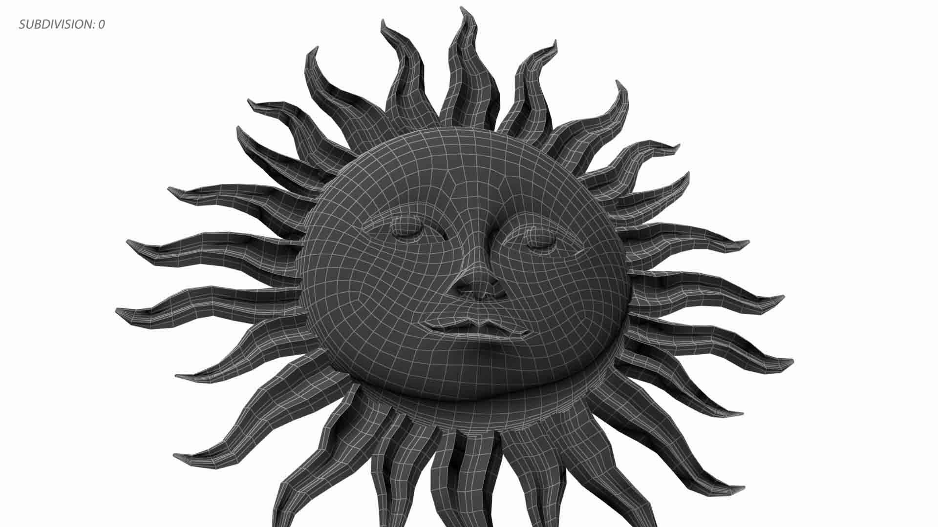 Sun Face Model - TurboSquid 2235488