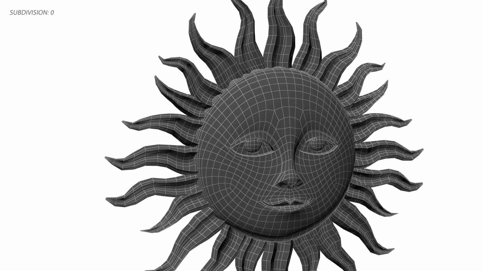 Sun Face Model - TurboSquid 2235488