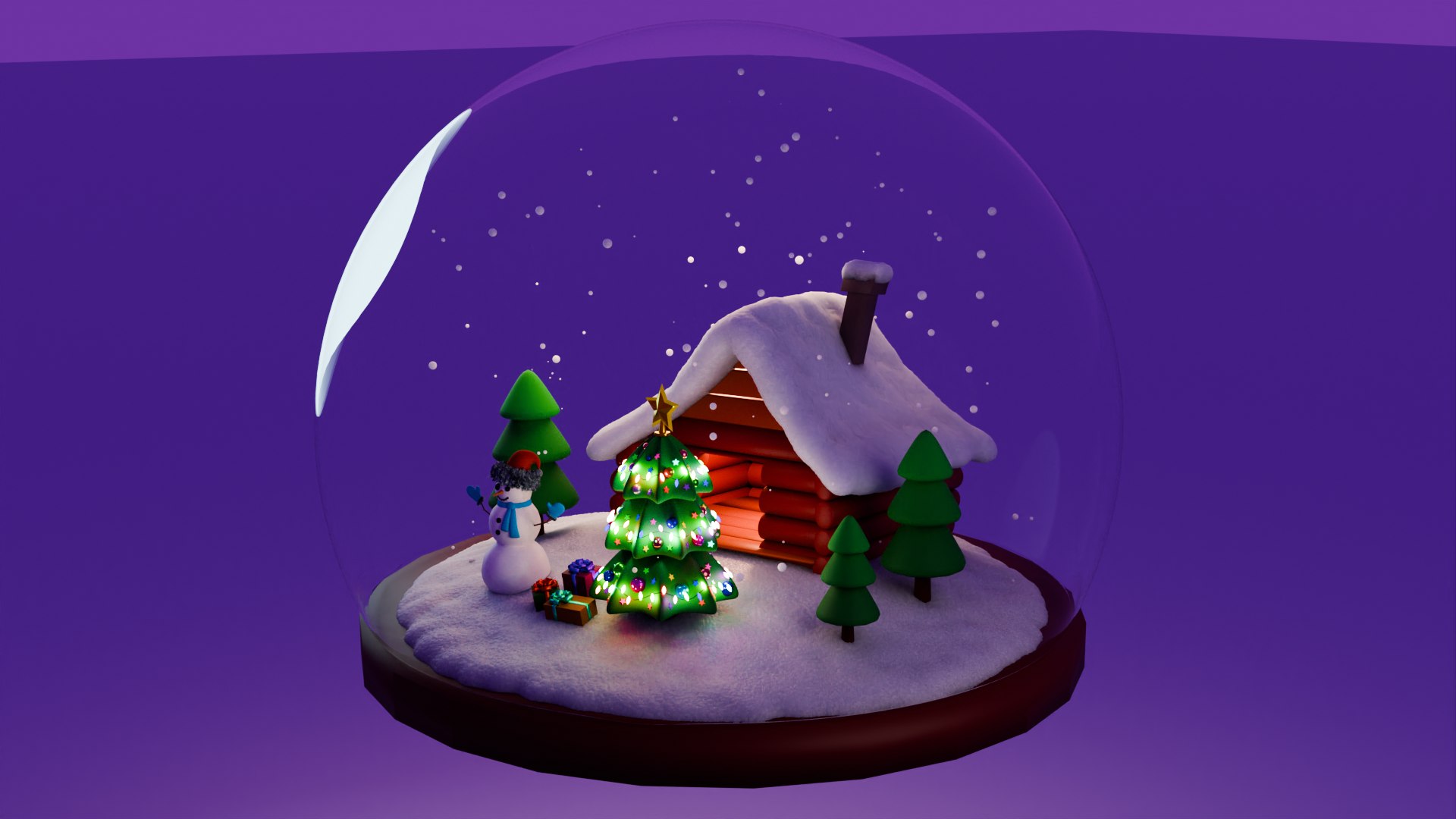 Free Animated Snow Globe 3D model - TurboSquid 2178464