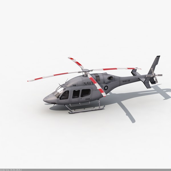 3d model bell 429 helicopter interior