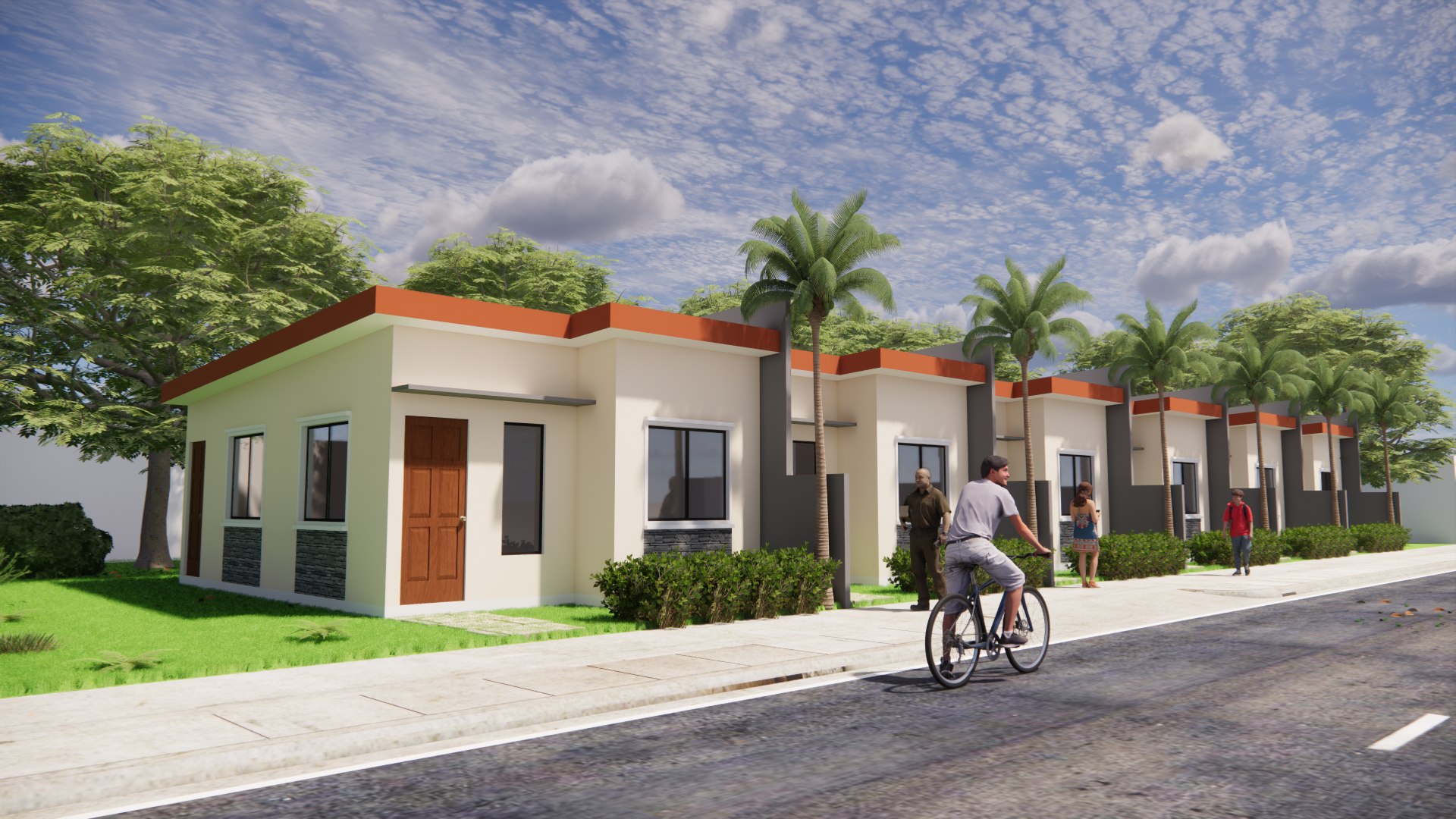 3D Row House - TurboSquid 2366086