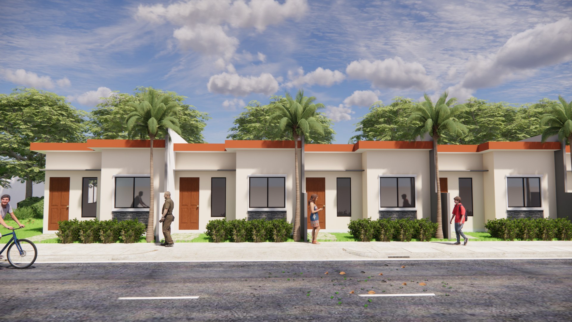 3D Row House - TurboSquid 2366086