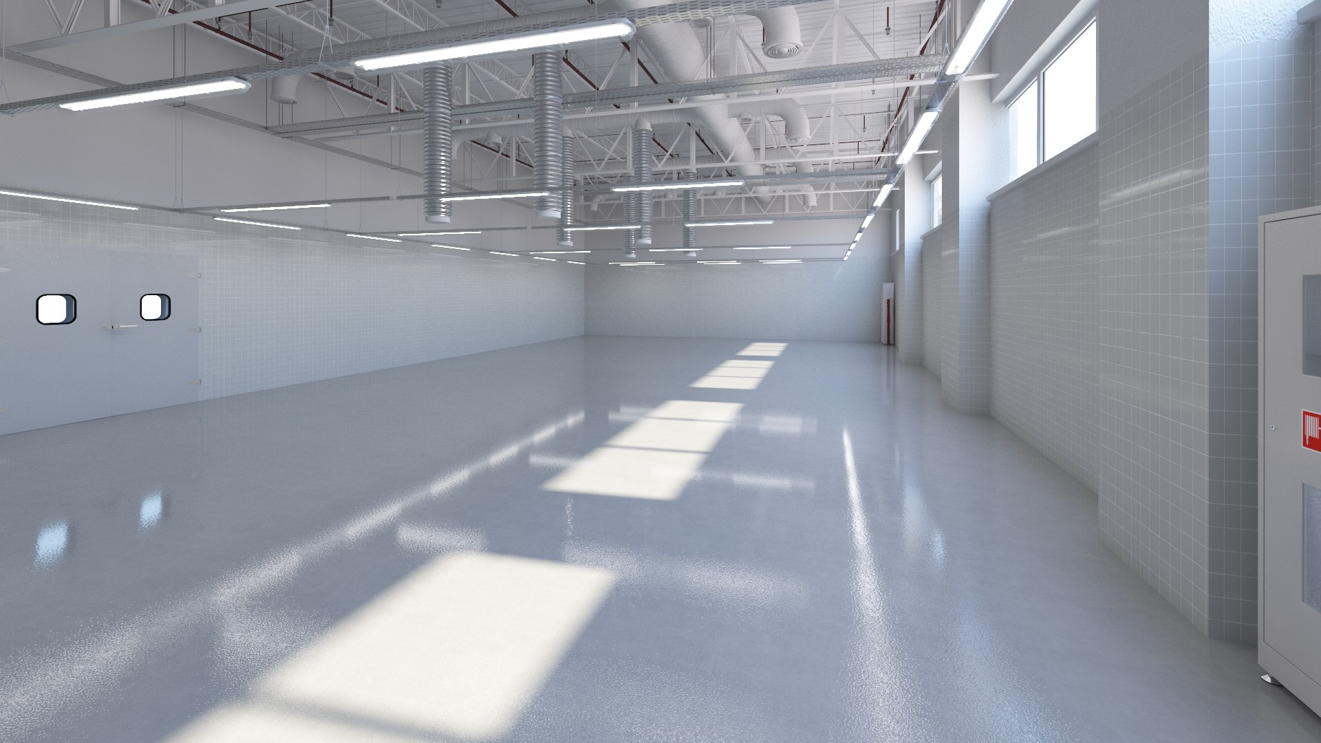 Empty Base Laboratory Interior 4 3D Model - TurboSquid 2012191