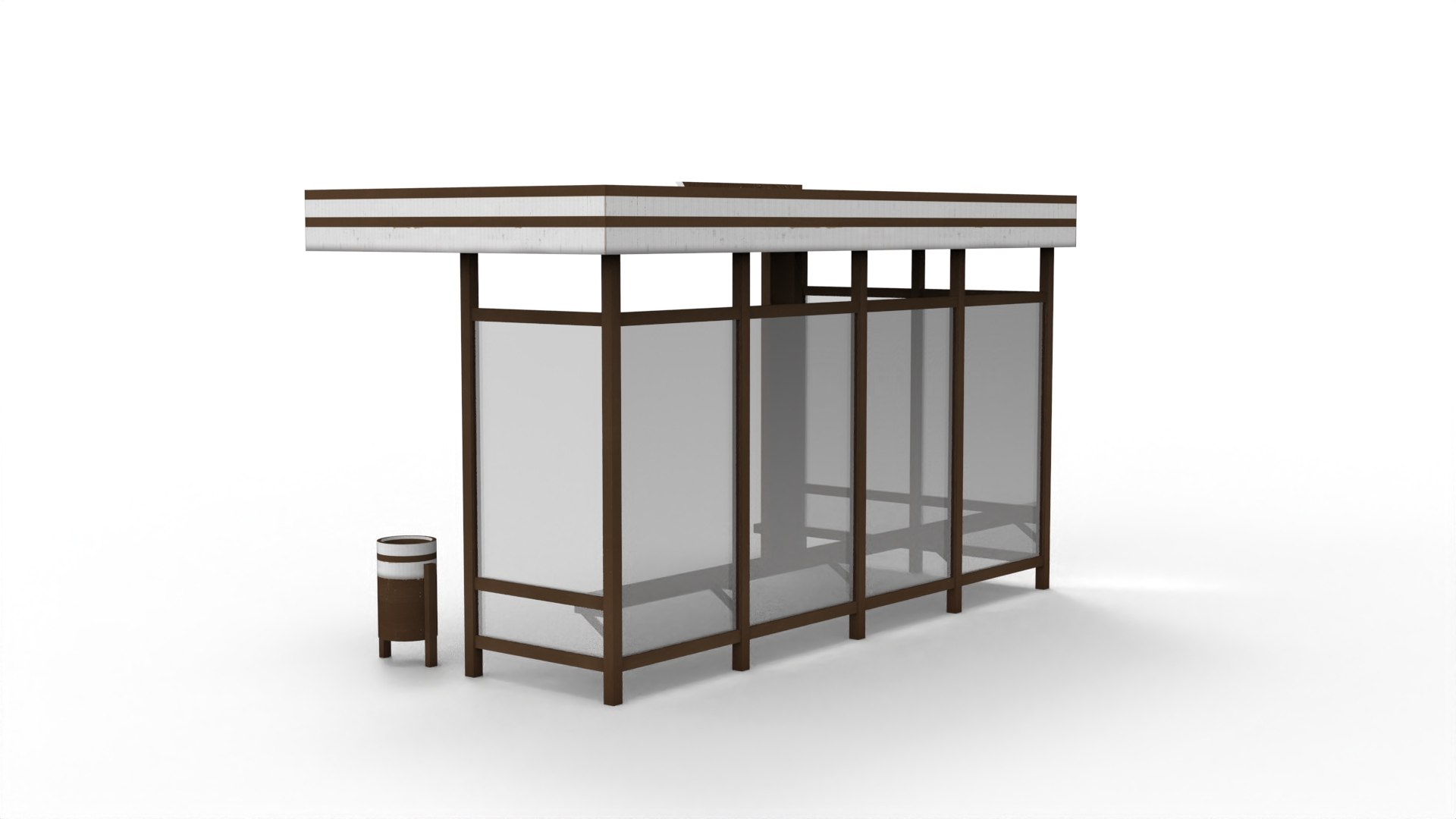 3D Model Bus Stop - TurboSquid 1878405