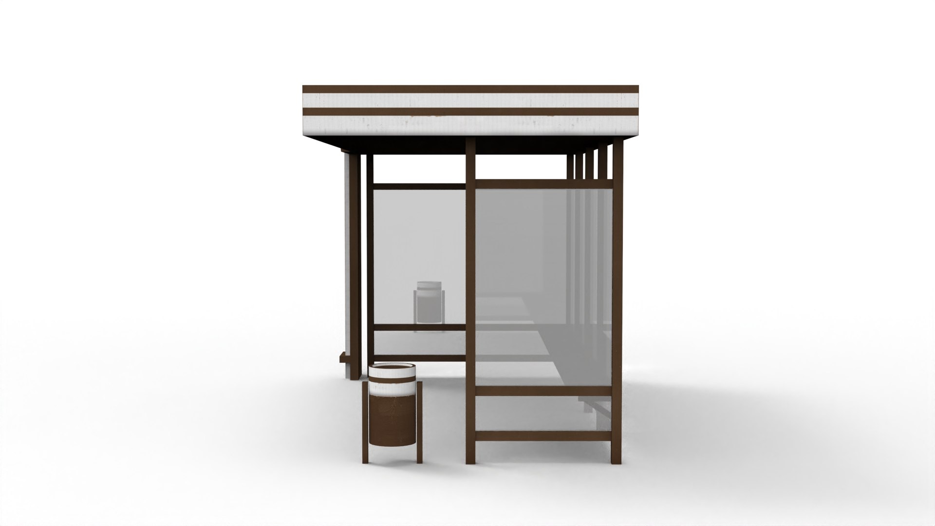 3D Model Bus Stop - TurboSquid 1878405