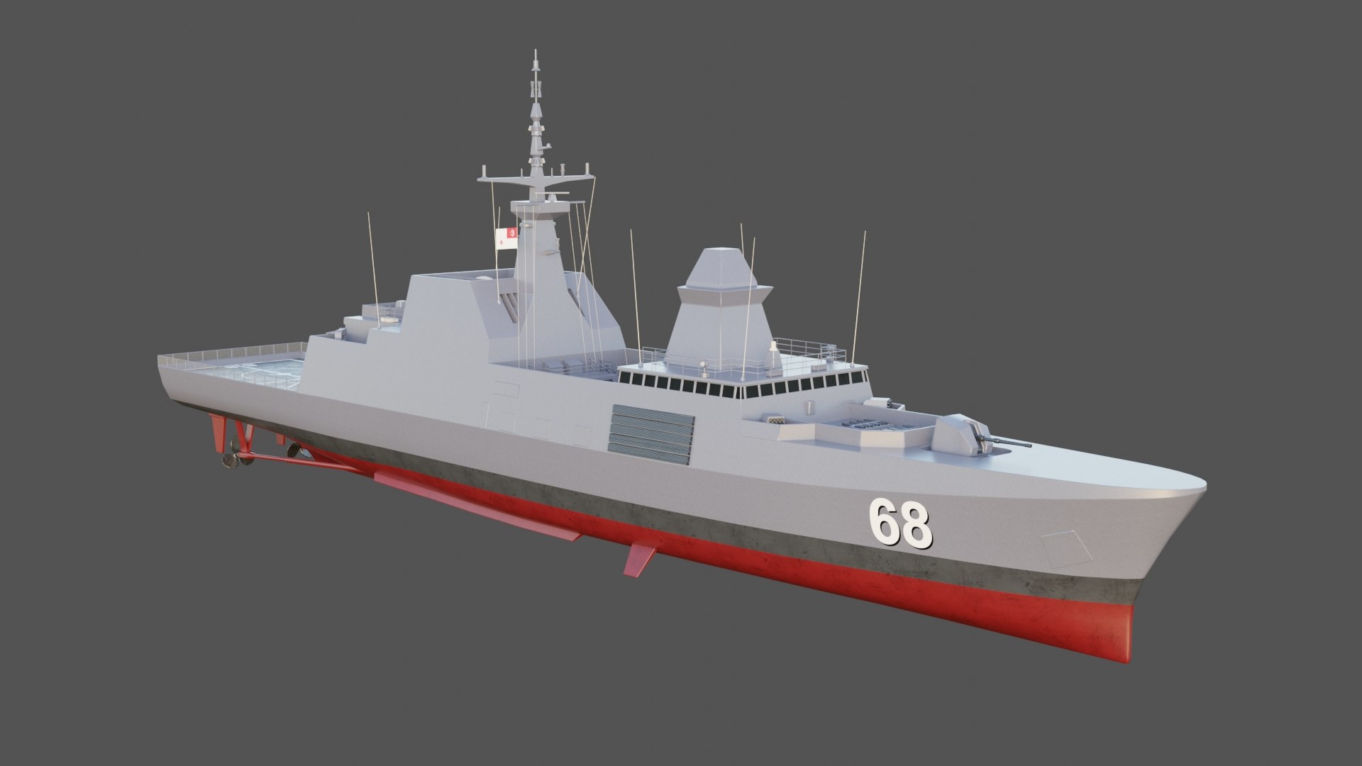 3D Formidable-class Frigate - TurboSquid 2204562
