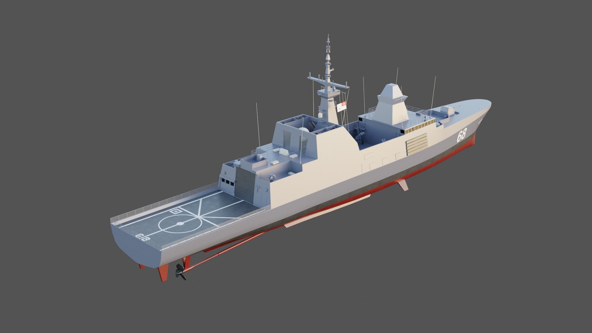 3D Formidable-class Frigate - TurboSquid 2204562